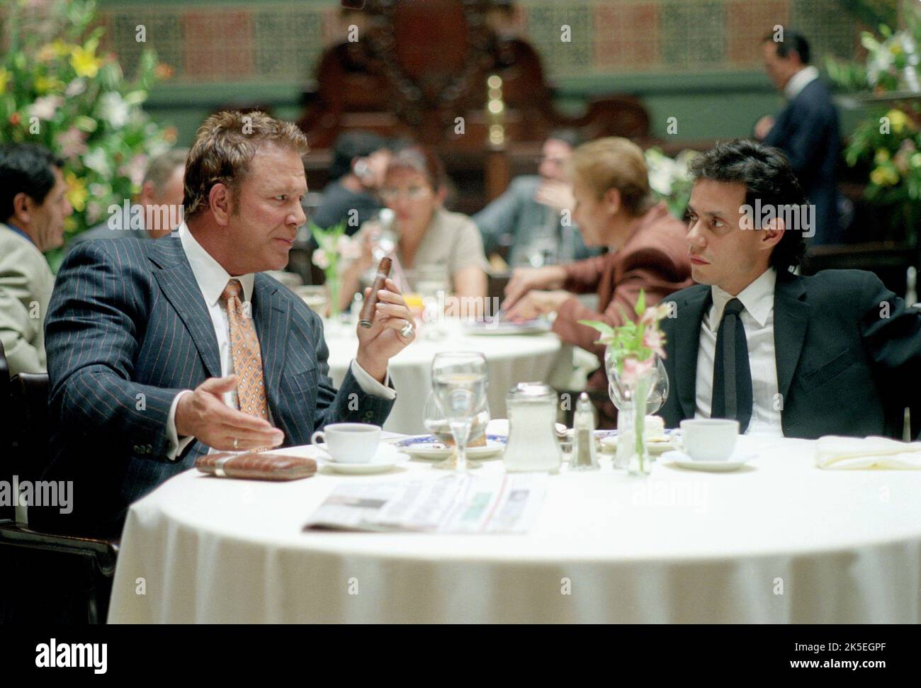 MICKEY ROURKE, MARC ANTHONY, MAN ON FIRE, 2004 Stock Photo - Alamy