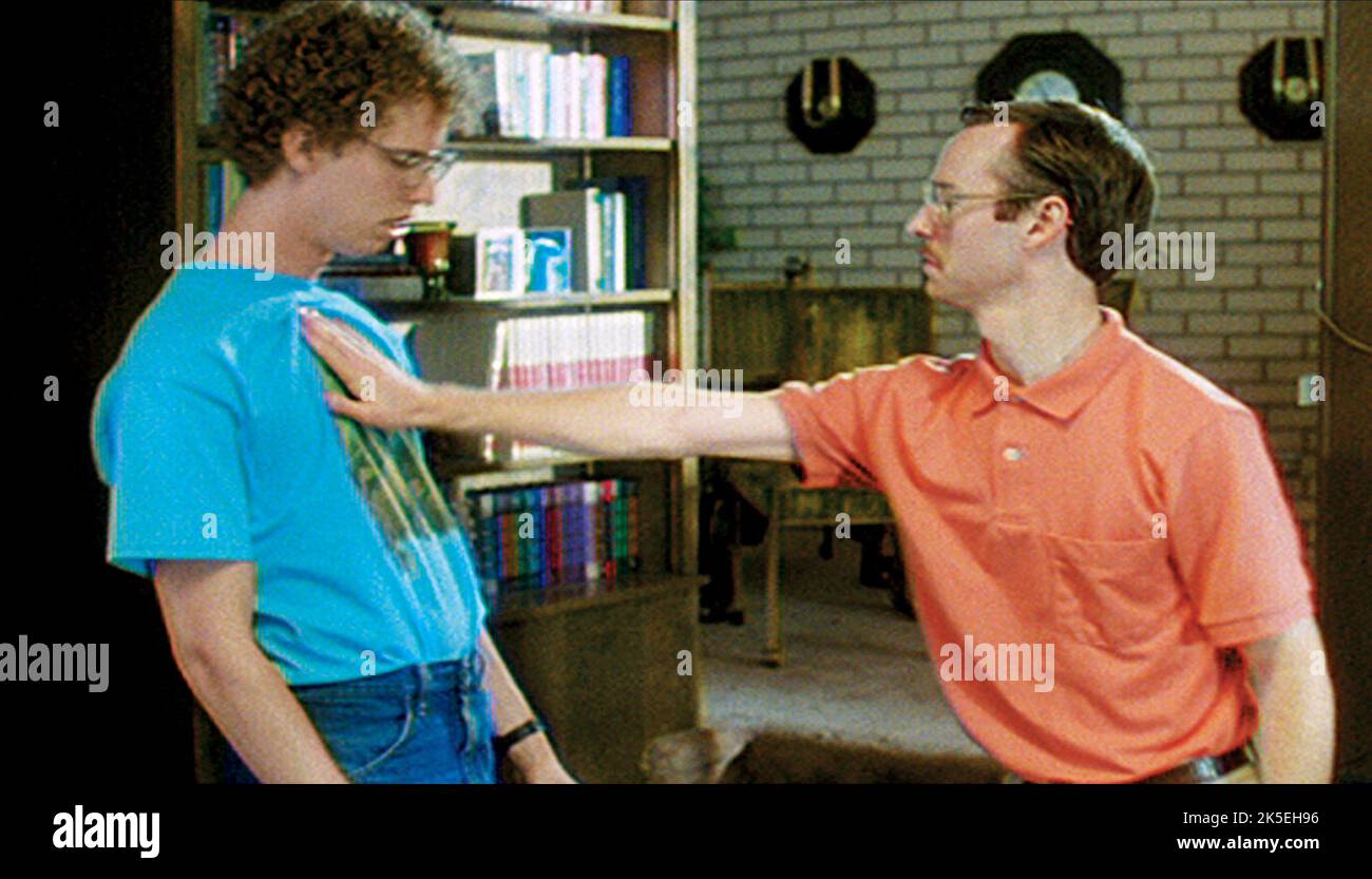JON HEDER, AARON RUELL, NAPOLEON DYNAMITE, 2004 Stock Photo - Alamy