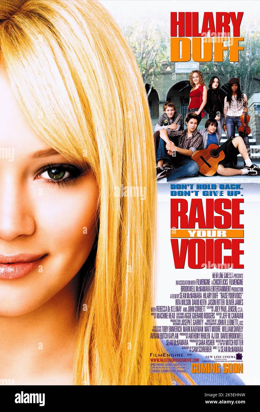HILARY DUFF, RAISE YOUR VOICE, 2004 Stock Photo - Alamy
