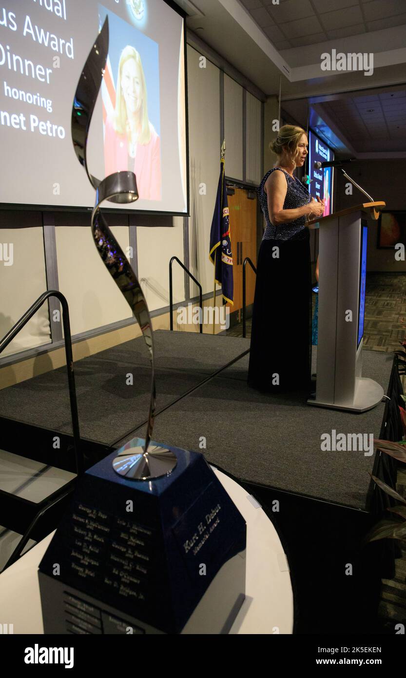Janet Petro, Director of NASA's Kennedy Space Center, received the Dr ...