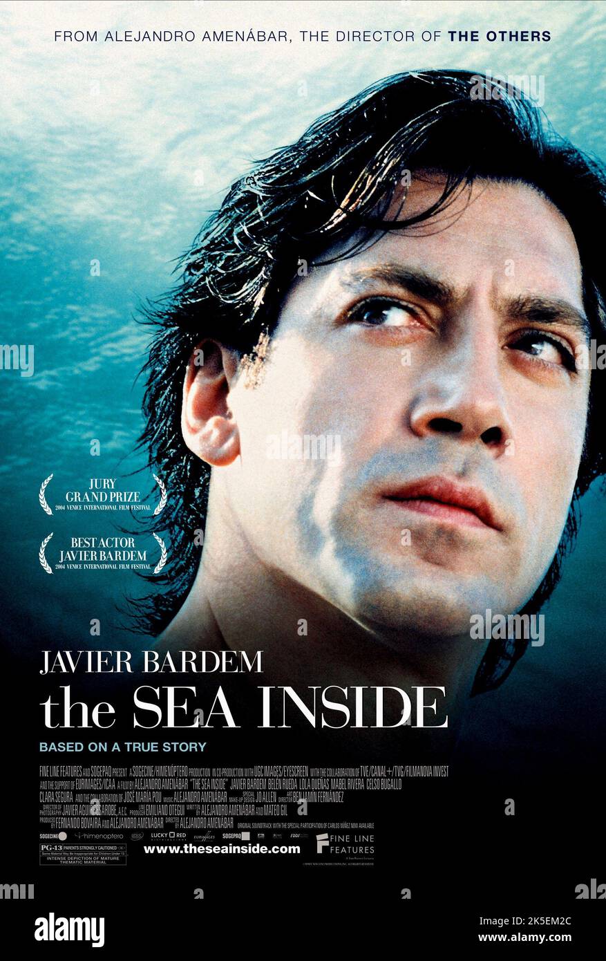 JAVIER BARDEM POSTER, THE SEA INSIDE, 2004 Stock Photo - Alamy