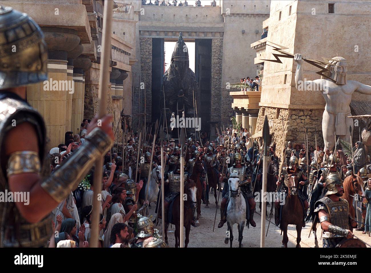 TROJAN HORSE ENTERING CITY, TROY, 2004 Stock Photo - Alamy