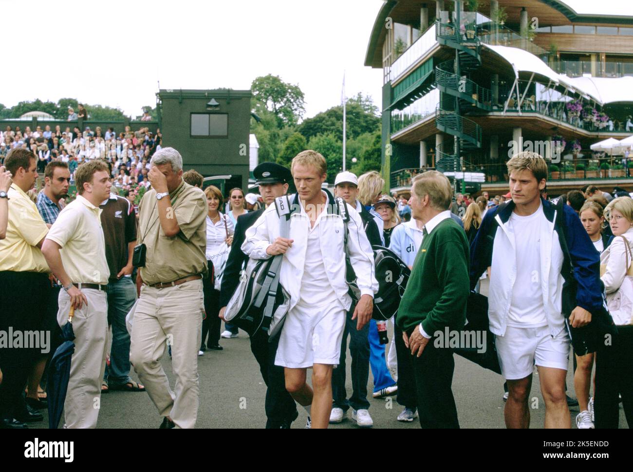 PAUL BETTANY, NIKOLAJ COSTER-WALDAU, WIMBLEDON, 2004 Stock Photo - Alamy