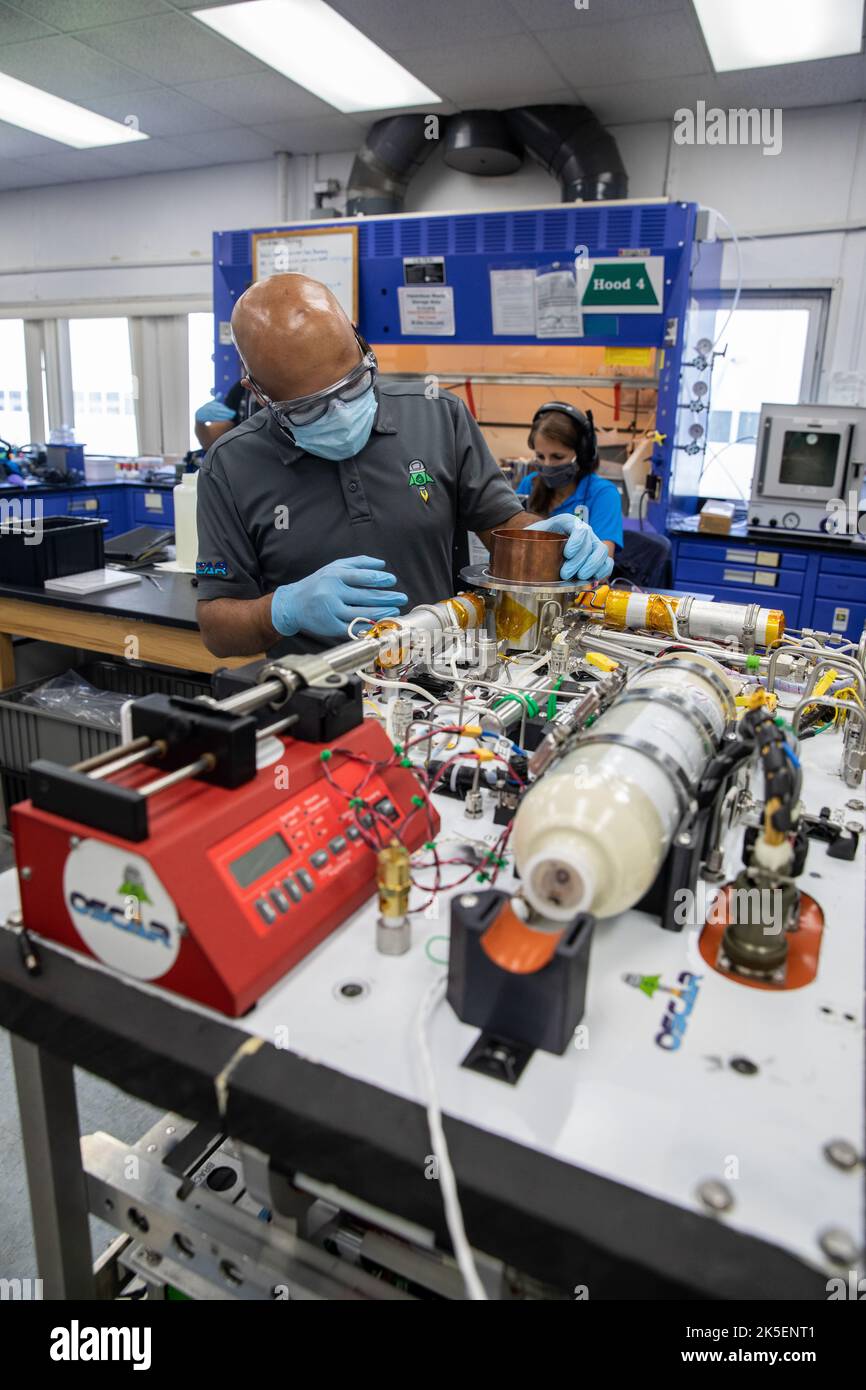 The In-Situ Resource Reutilization team works at Kennedy Space Center’s ...