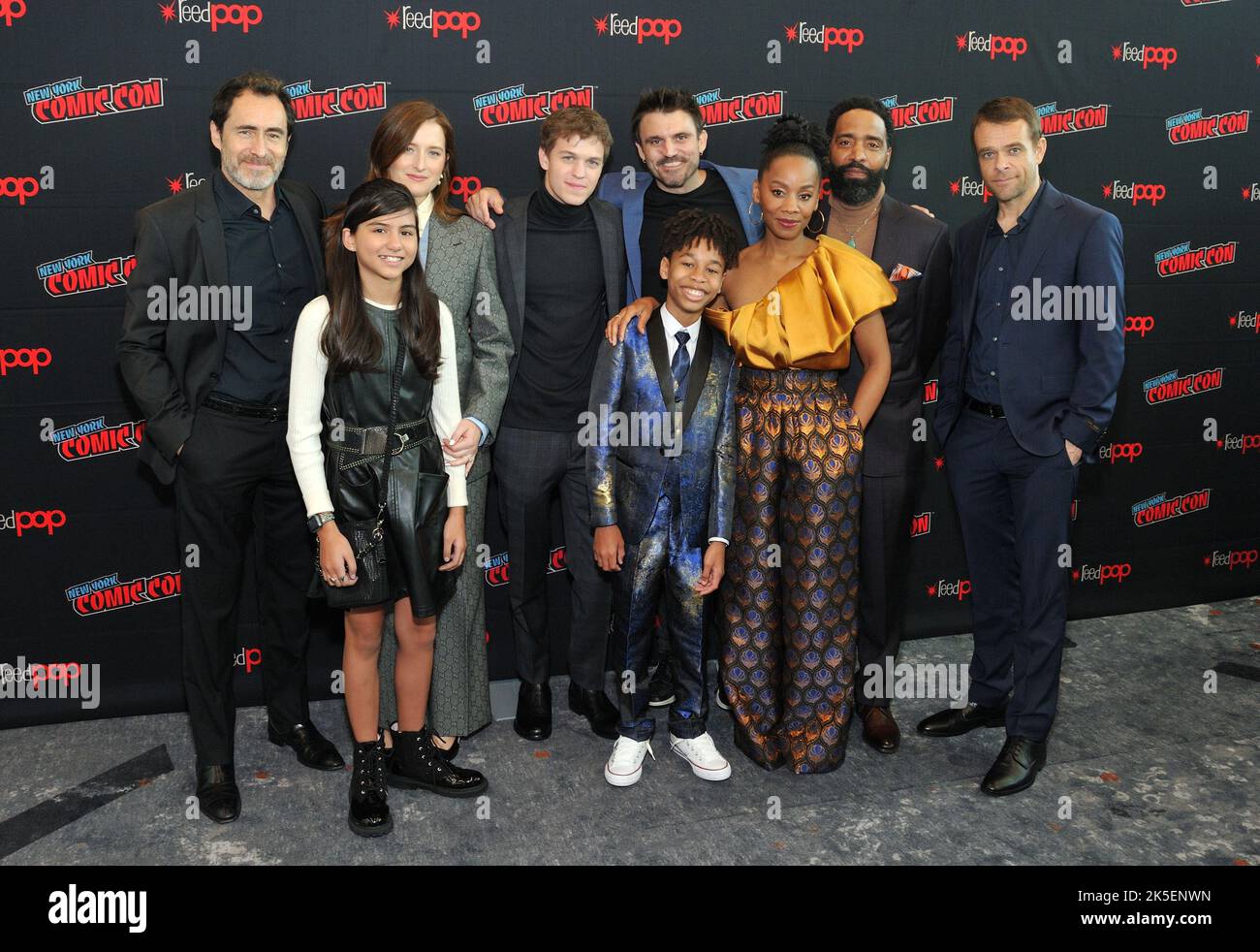 New York, USA. 07th Oct, 2022. The cast and exec. producer, L-R: Demián ...