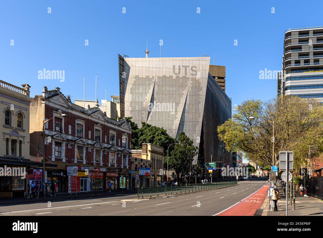 The UTS Faculty of Engineering and IT Building at the University of Technology Sydney as seen ...