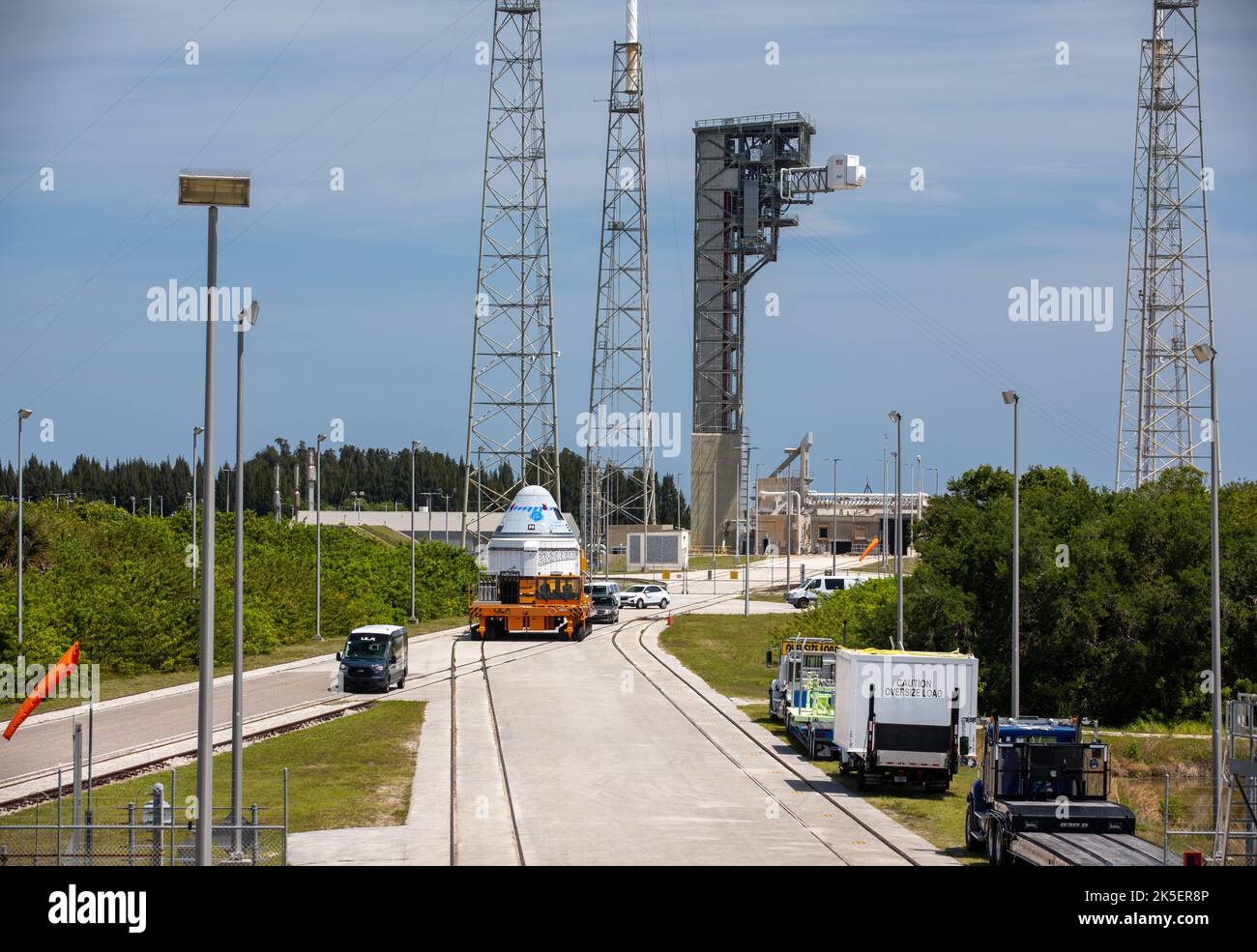 Boeing’s CST-100 Starliner spacecraft rolls out from the company’s ...