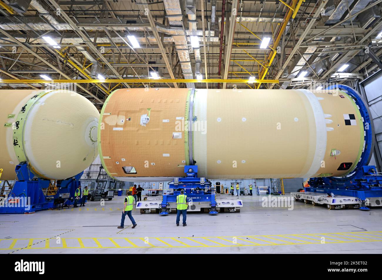 NASA prepares to assemble the SLS core stage for Artemis II at Michoud ...