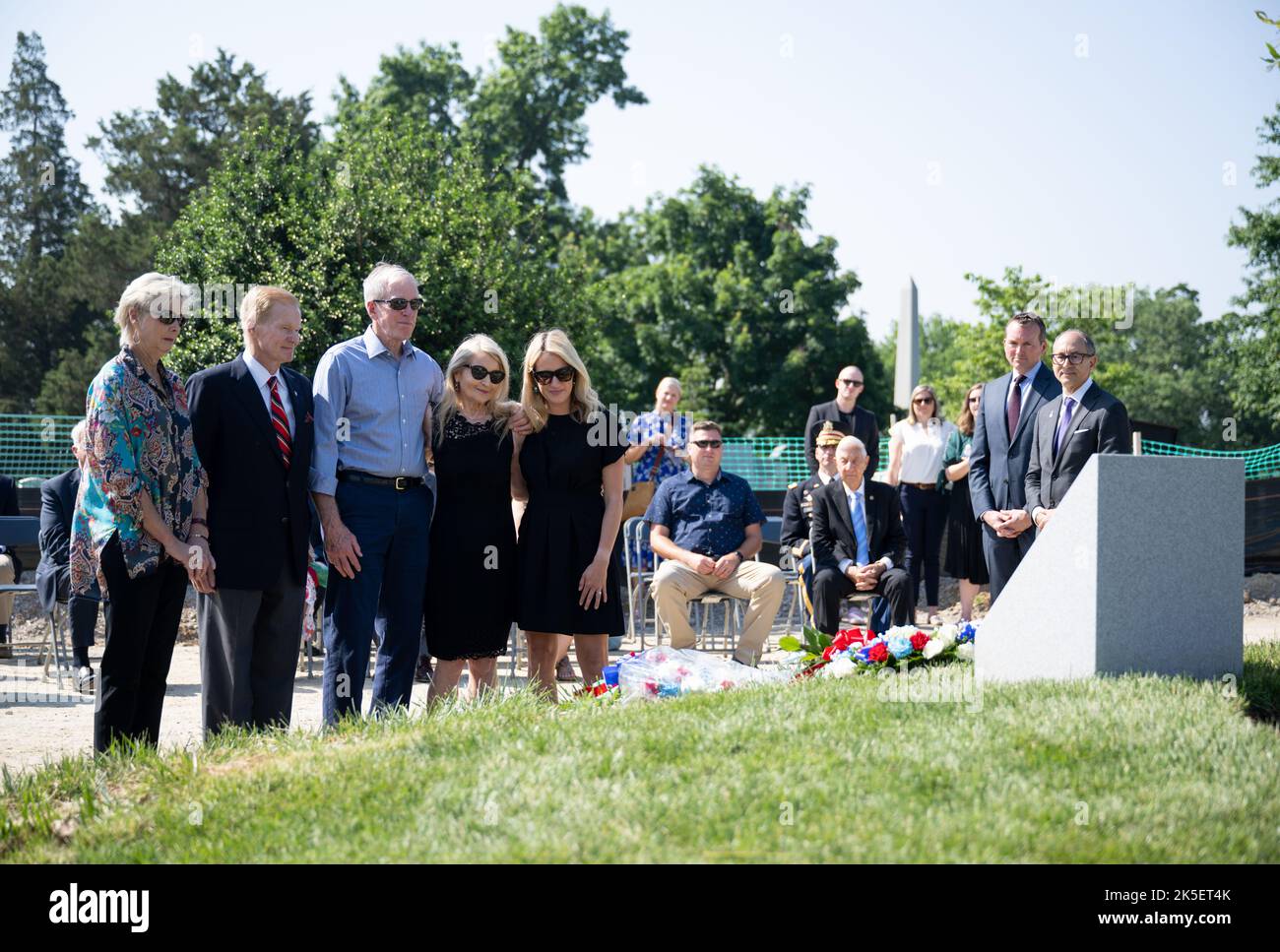 Family members of Apollo 1 astronaut Edward H. White II are joined by ...