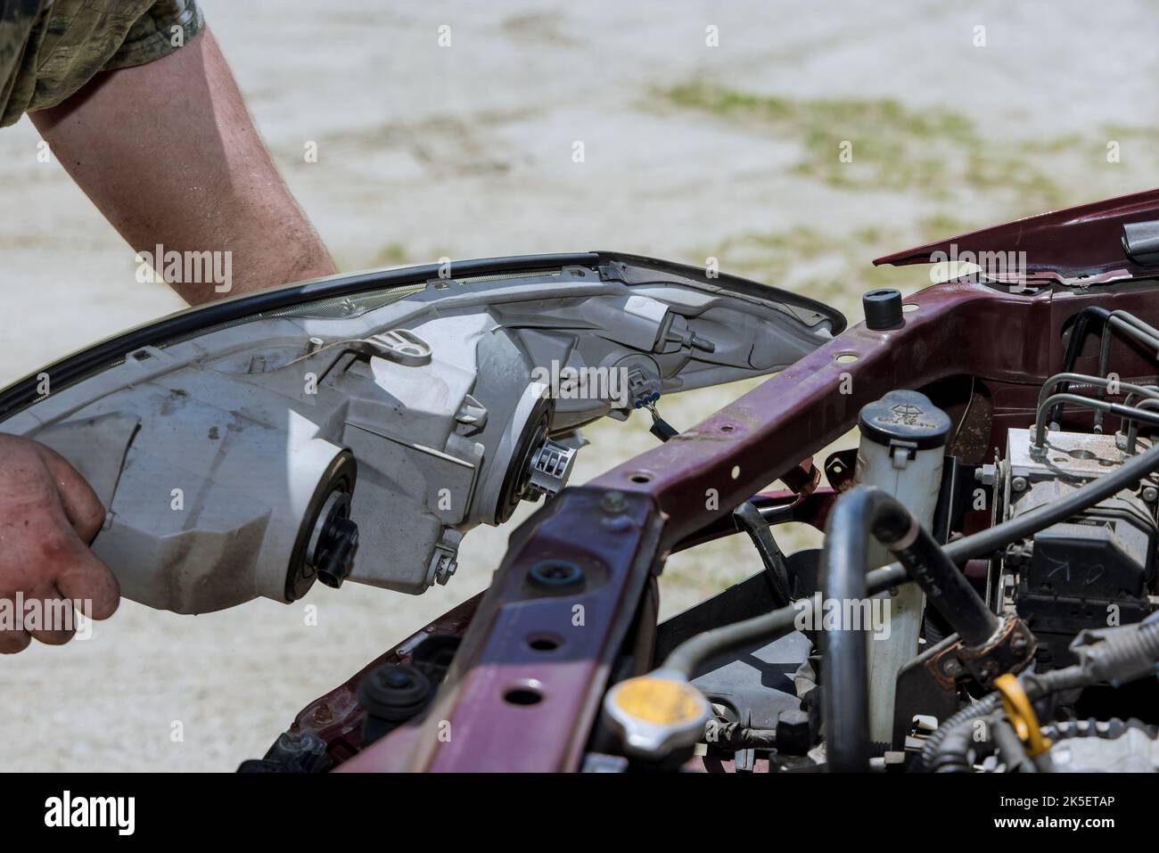 Broken headlight damage hi-res stock photography and images - Alamy
