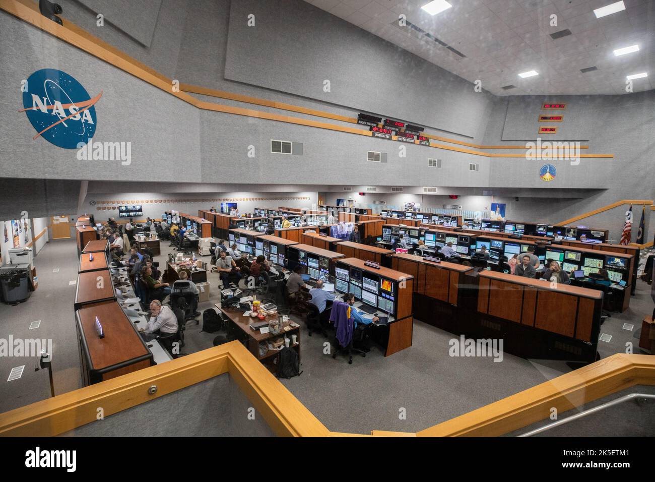 Members of the Artemis I launch team participate in a wet dress ...