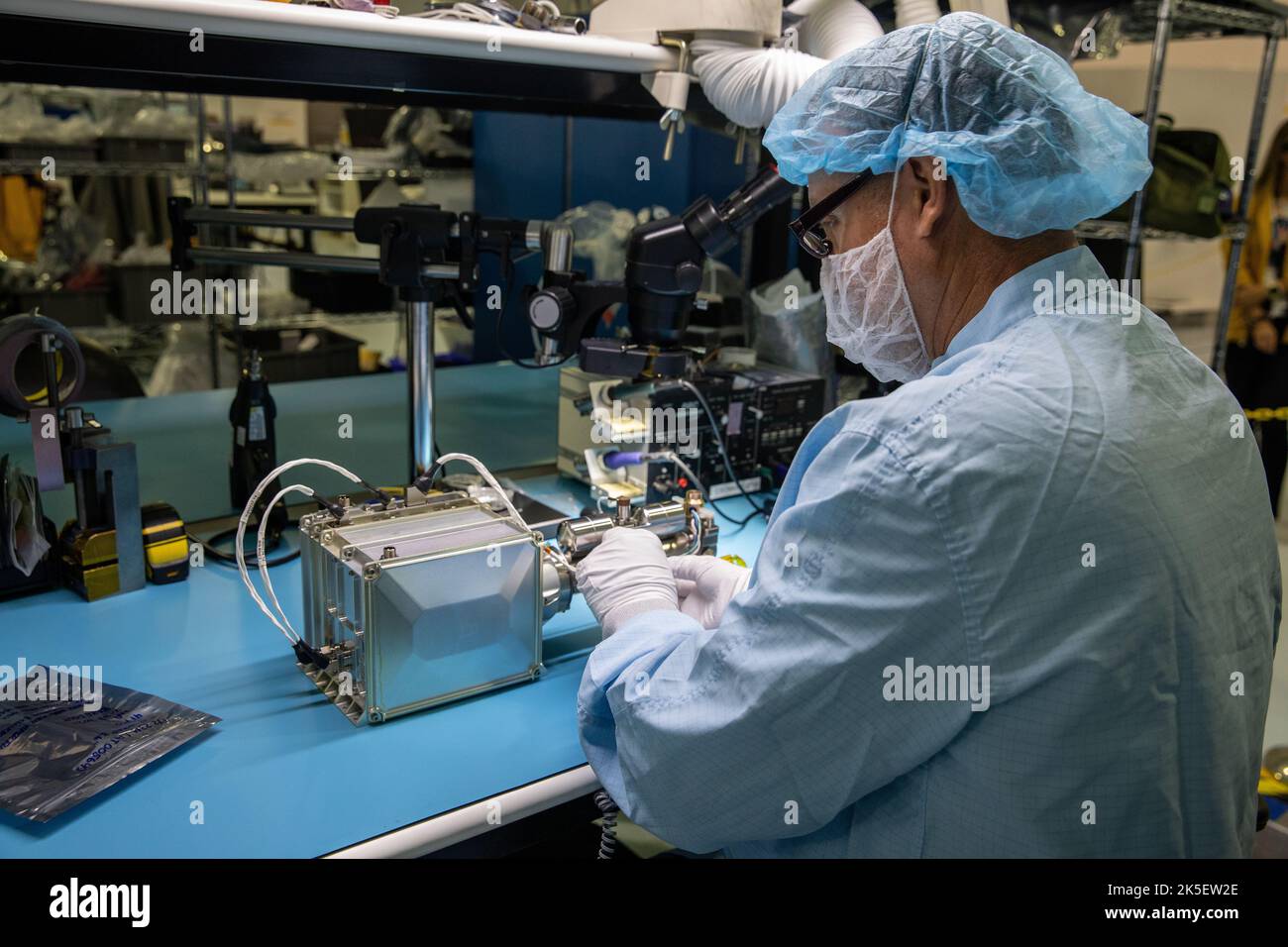 Engineer installs testing equipment hi-res stock photography and images ...