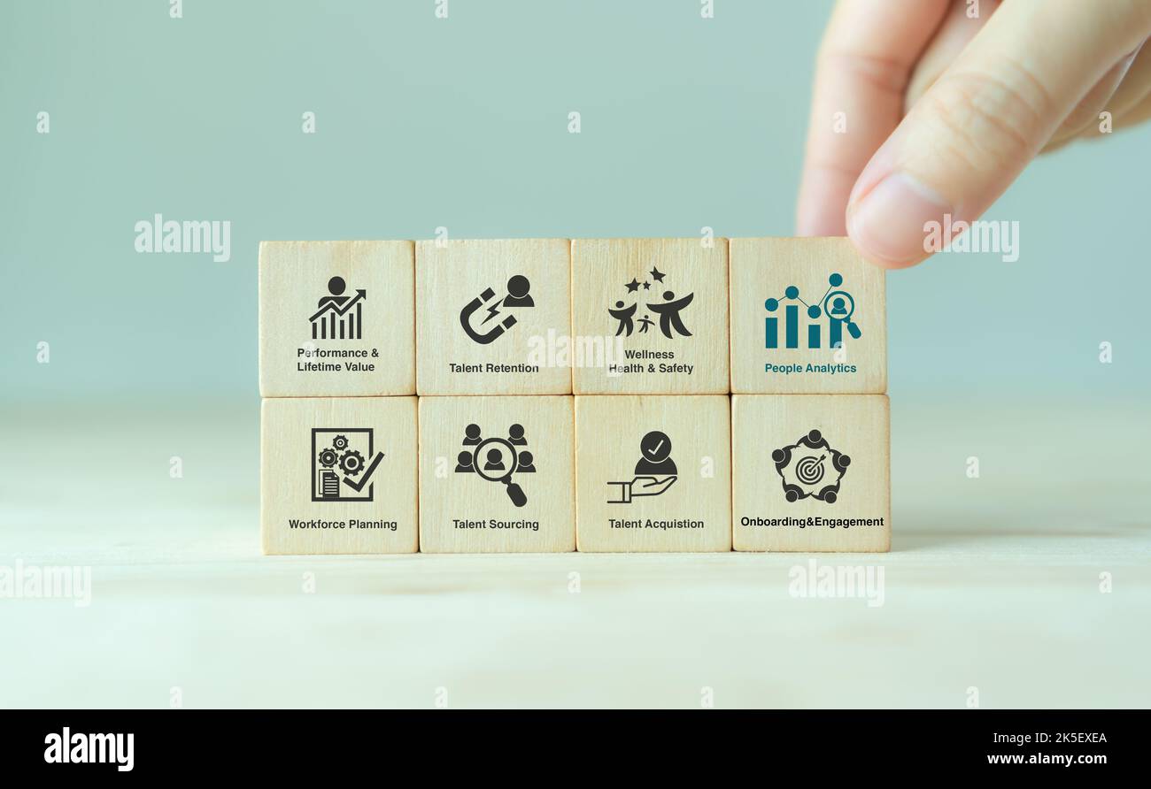 HR, People analytics concept. Transforming HR landscape to achieve ...