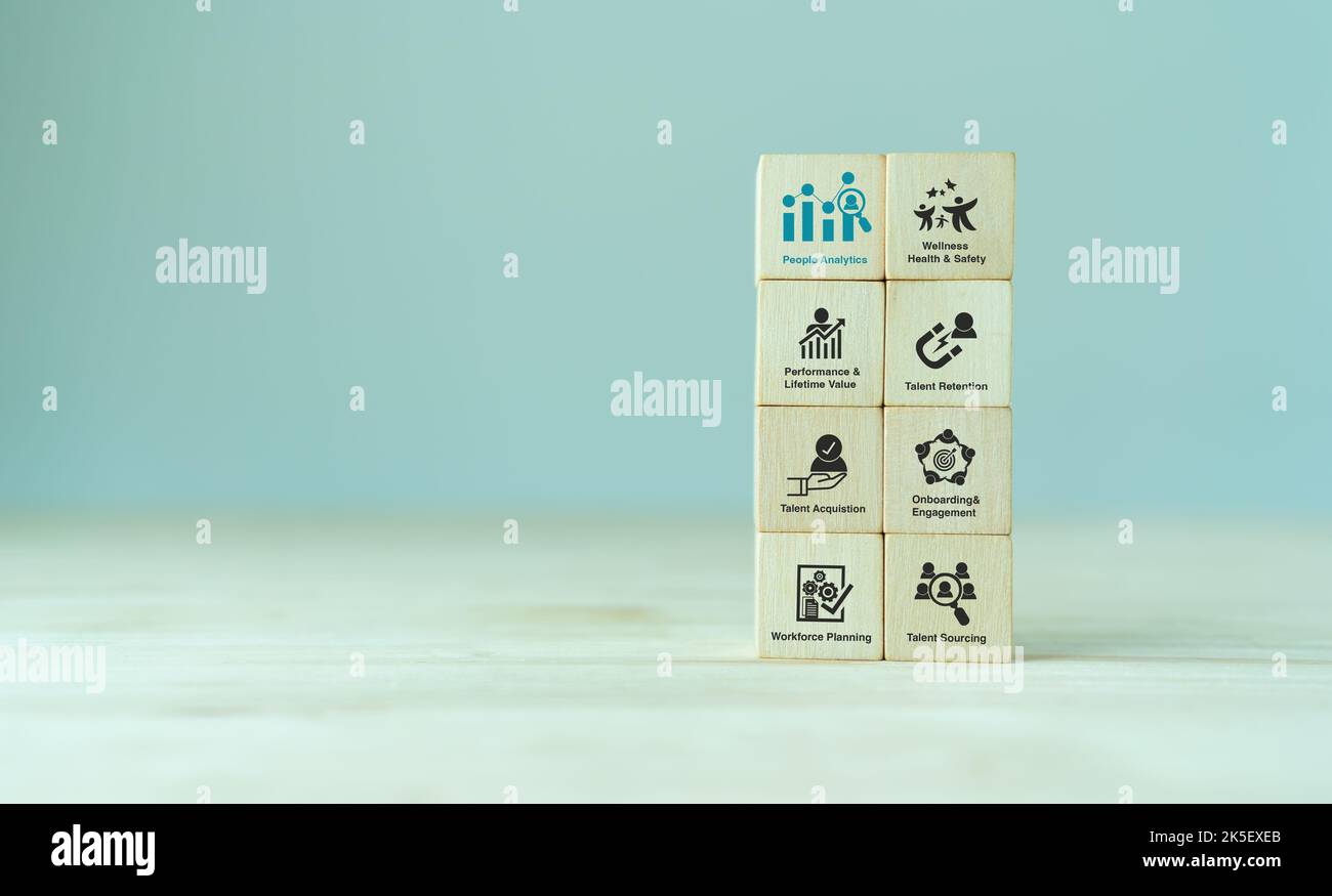 HR, People analytics concept. Transforming HR landscape to achieve ...