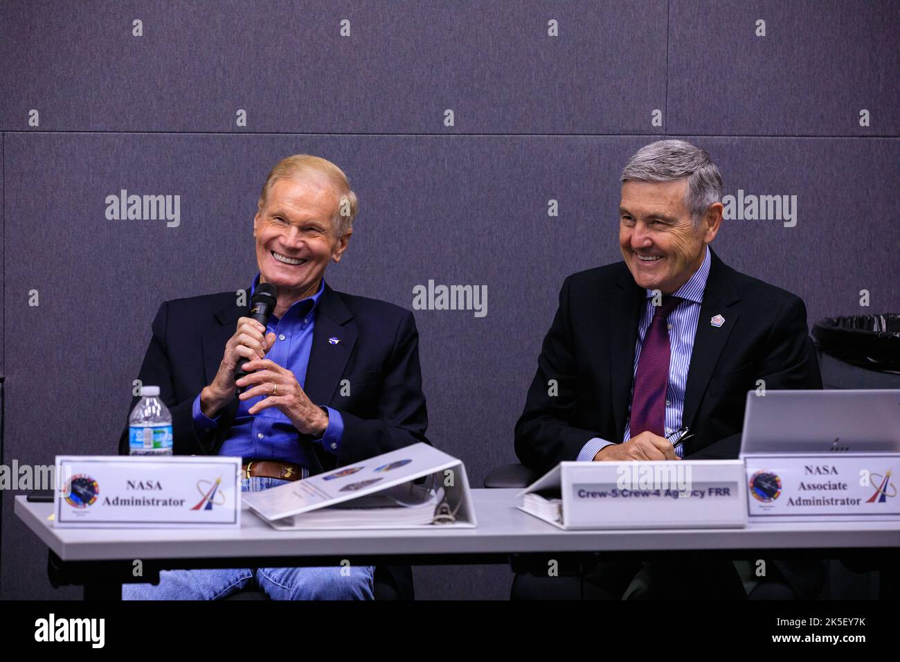 NASA Administrator Bill Nelson, left, and Associate Administrator Bob ...