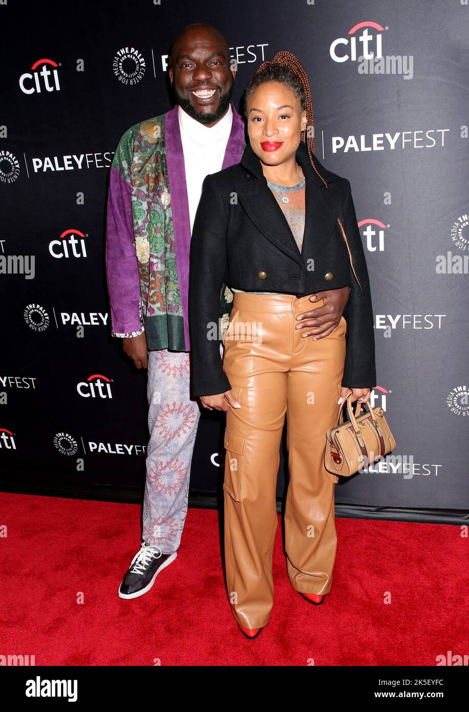 New York, USA. 07th Oct, 2022. Omar Dorsey and Crystle Roberson ...