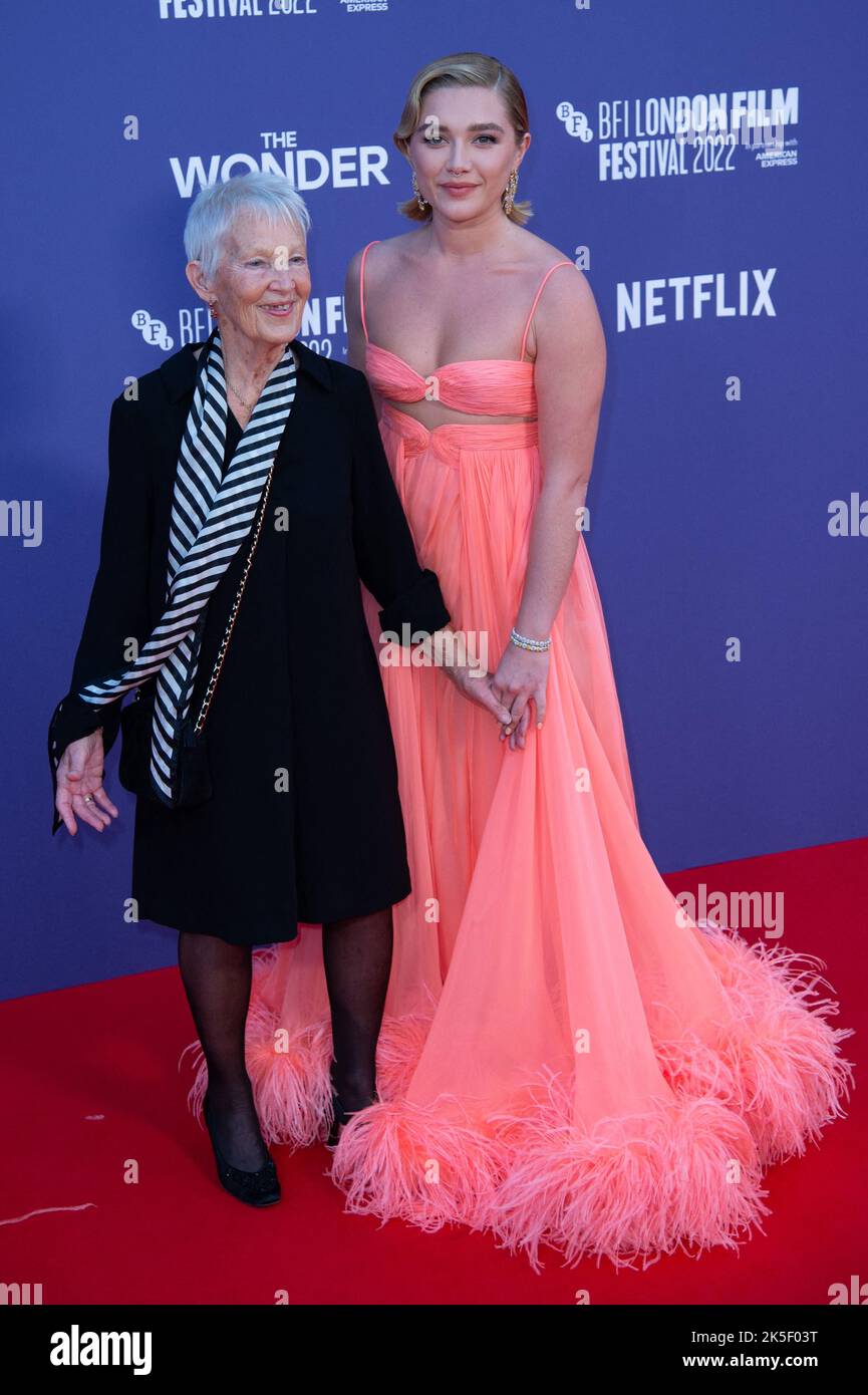 Florence Pugh and her grandmother Granny Pat attending The Wonder ...