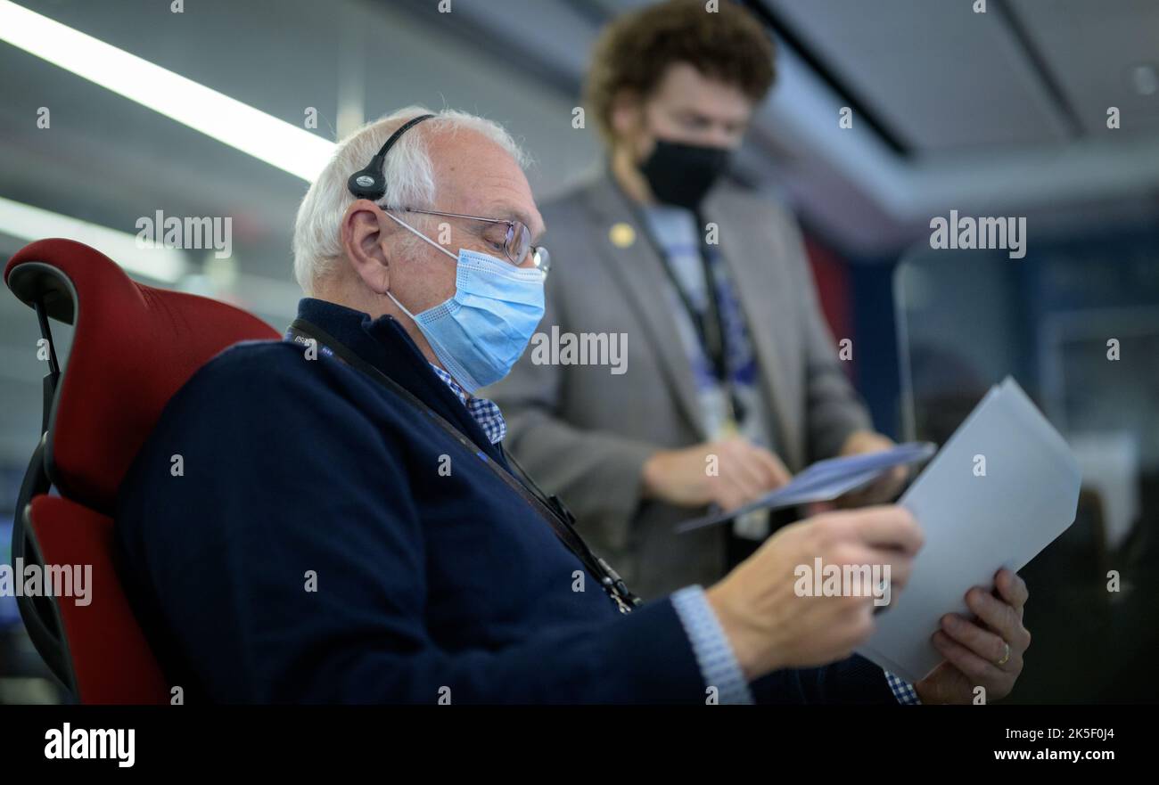 NASA James Webb Space Telescope Project Manager Bill Ochs, left, and ...