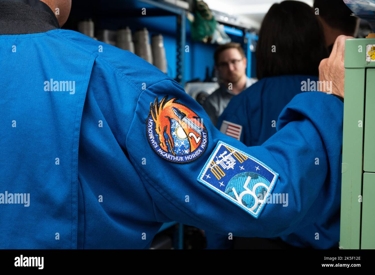 Photo Engineer Tom O’Brien speaks with NASA’s SpaceX Crew-2 astronauts ...