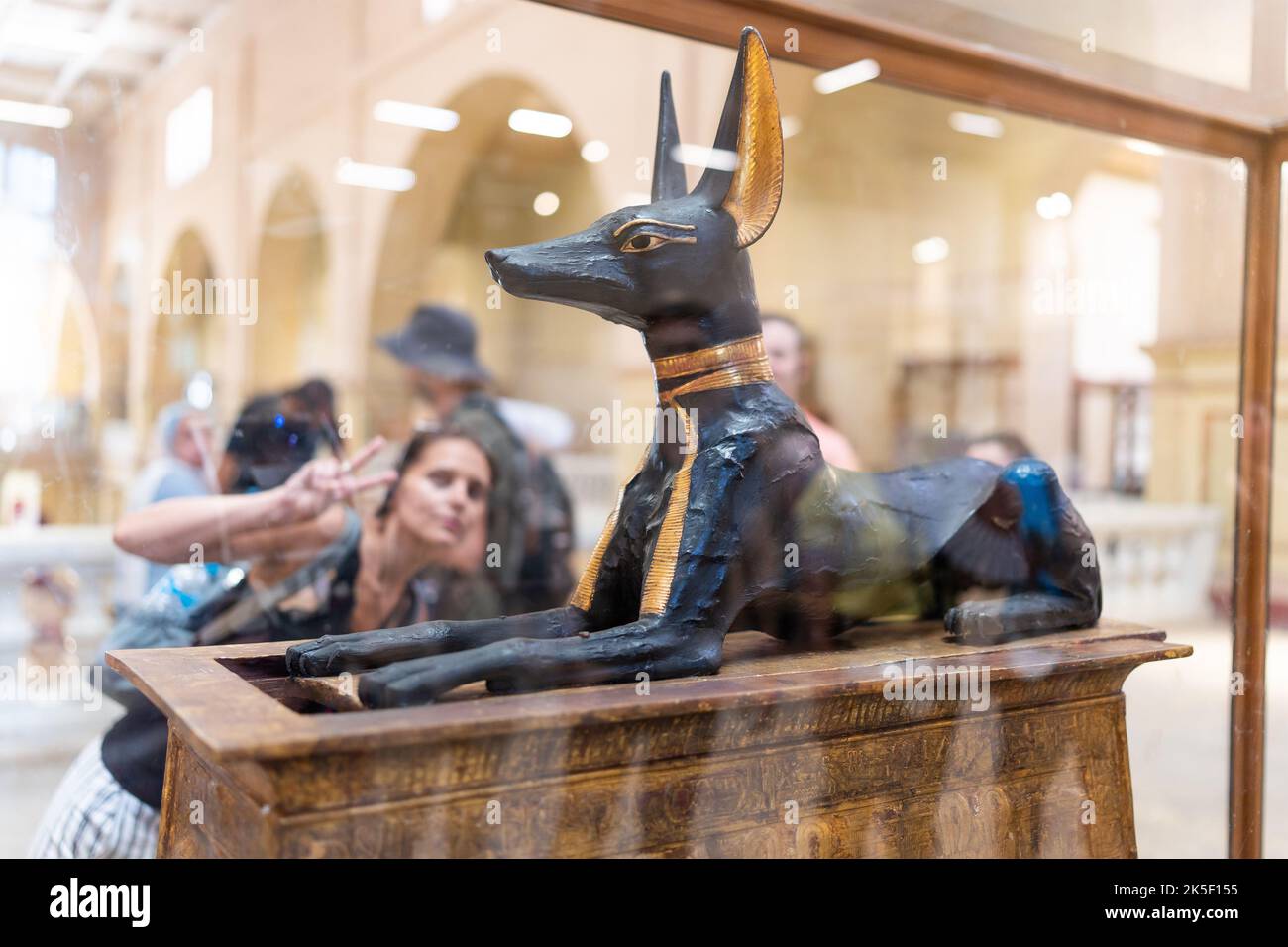 Cairo, Egypt, june 10, 2022: Egyptian Museum, God Anubis Stock Photo - Alamy