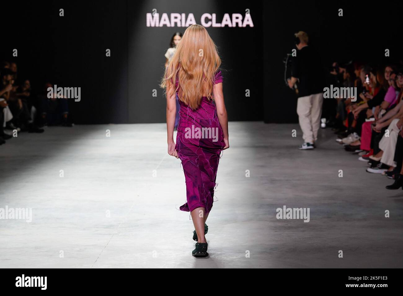 Lisbon, Portugal. 07th Oct, 2022. A model walks the runway during Maria ...
