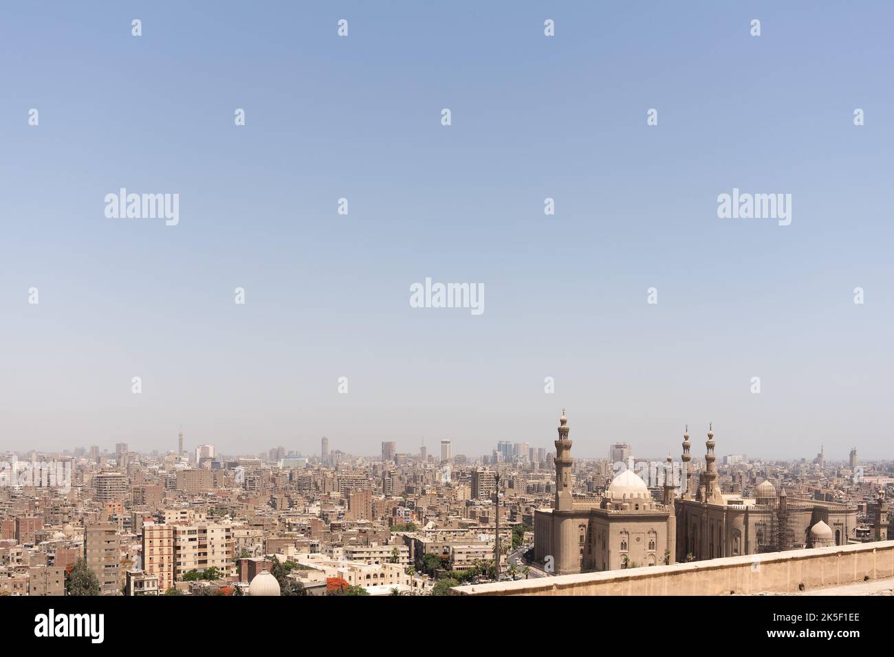 views of the city of Cairo with a mosque Stock Photo - Alamy