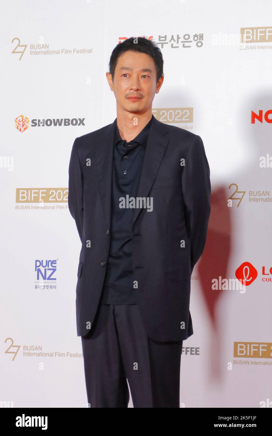 Oct 5, 2022-Busan, South Korea-Actor Ryu Kase pose for take a picture ...