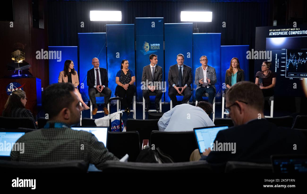 NASA Public Affairs Officer Alise Fisher, left, NASA James Webb Space ...