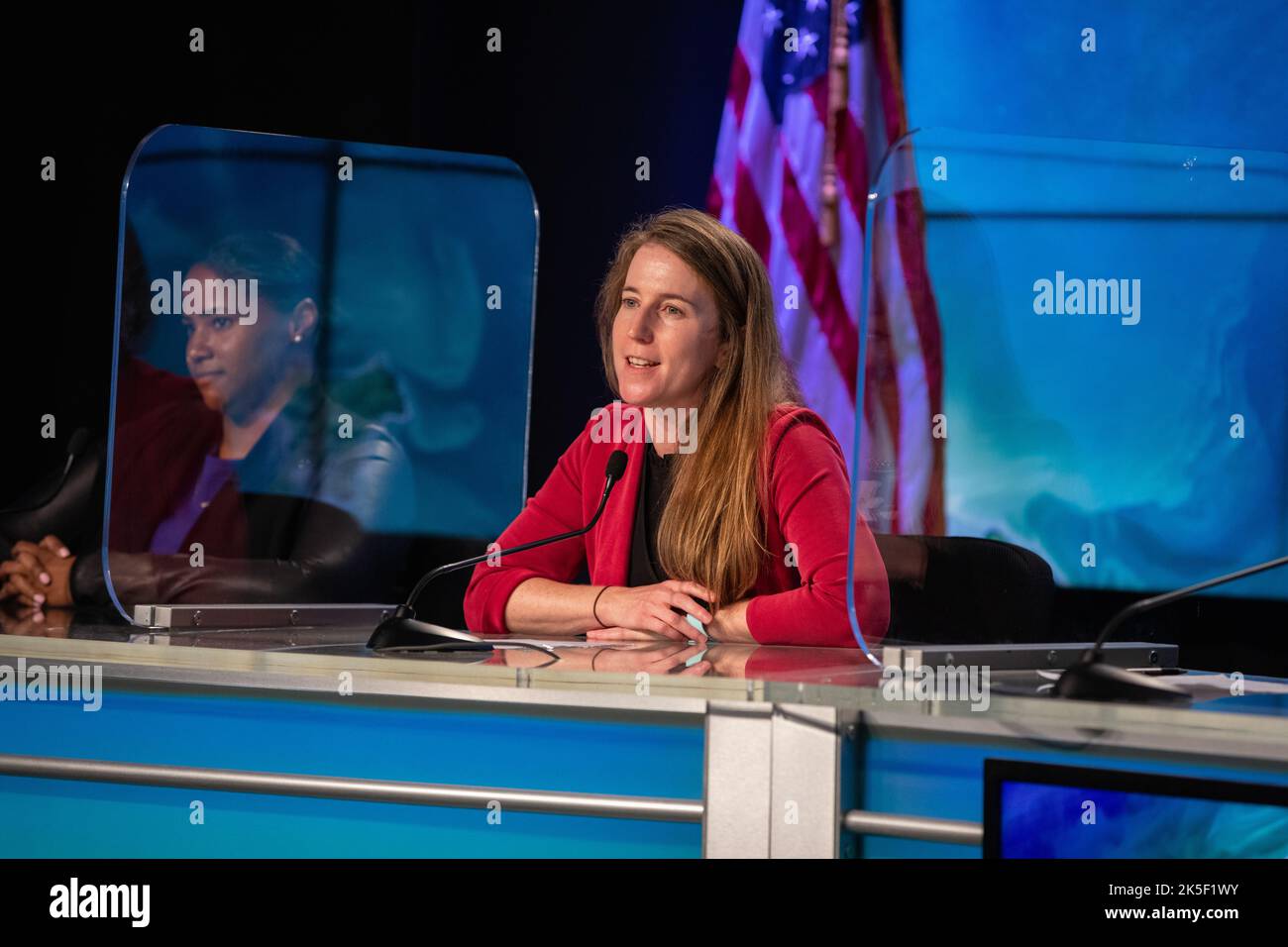 Kate Calvin, NASA’s chief scientist and climate advisor, participates ...