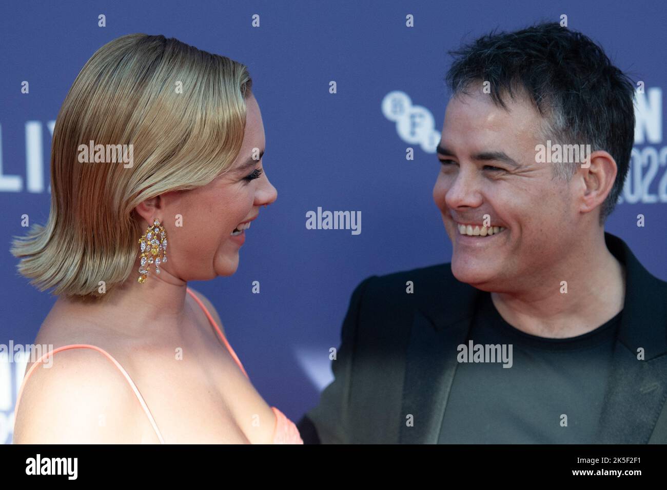Florence Pugh and Sebastian Lelio attending The Wonder Premiere as part ...
