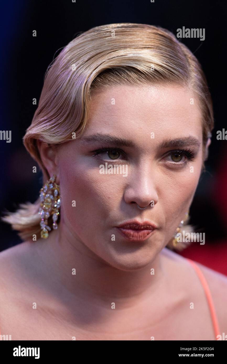 Florence Pugh attending The Wonder Premiere as part of the 66th BFI ...