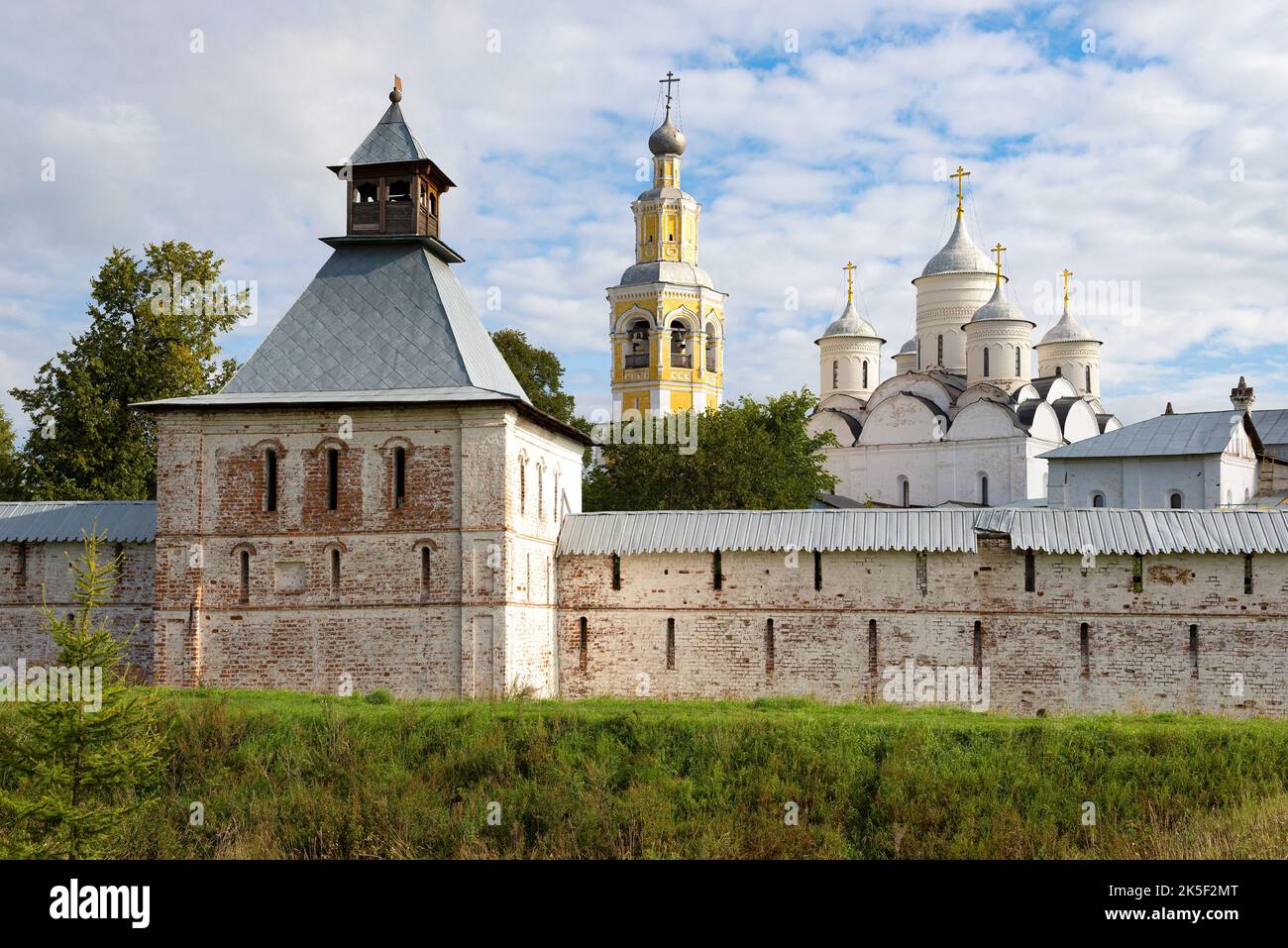 At the ancient Spaso-Prilutsky Dimitriev Monastery on a August morning ...