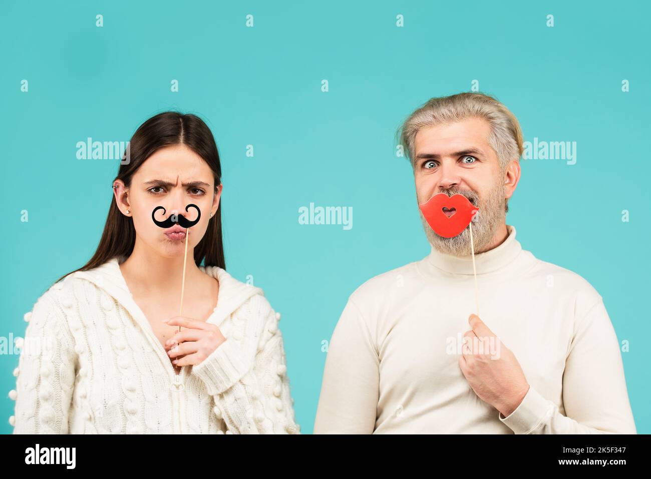 Gender concept. Identity transgender, gender stereotypes. Couple of ...