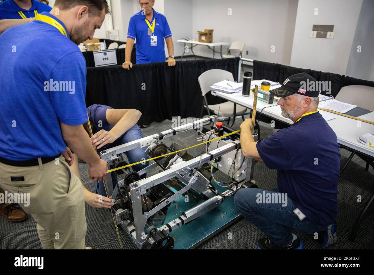 The Saginaw Valley State University team’s robotic miner is being ...
