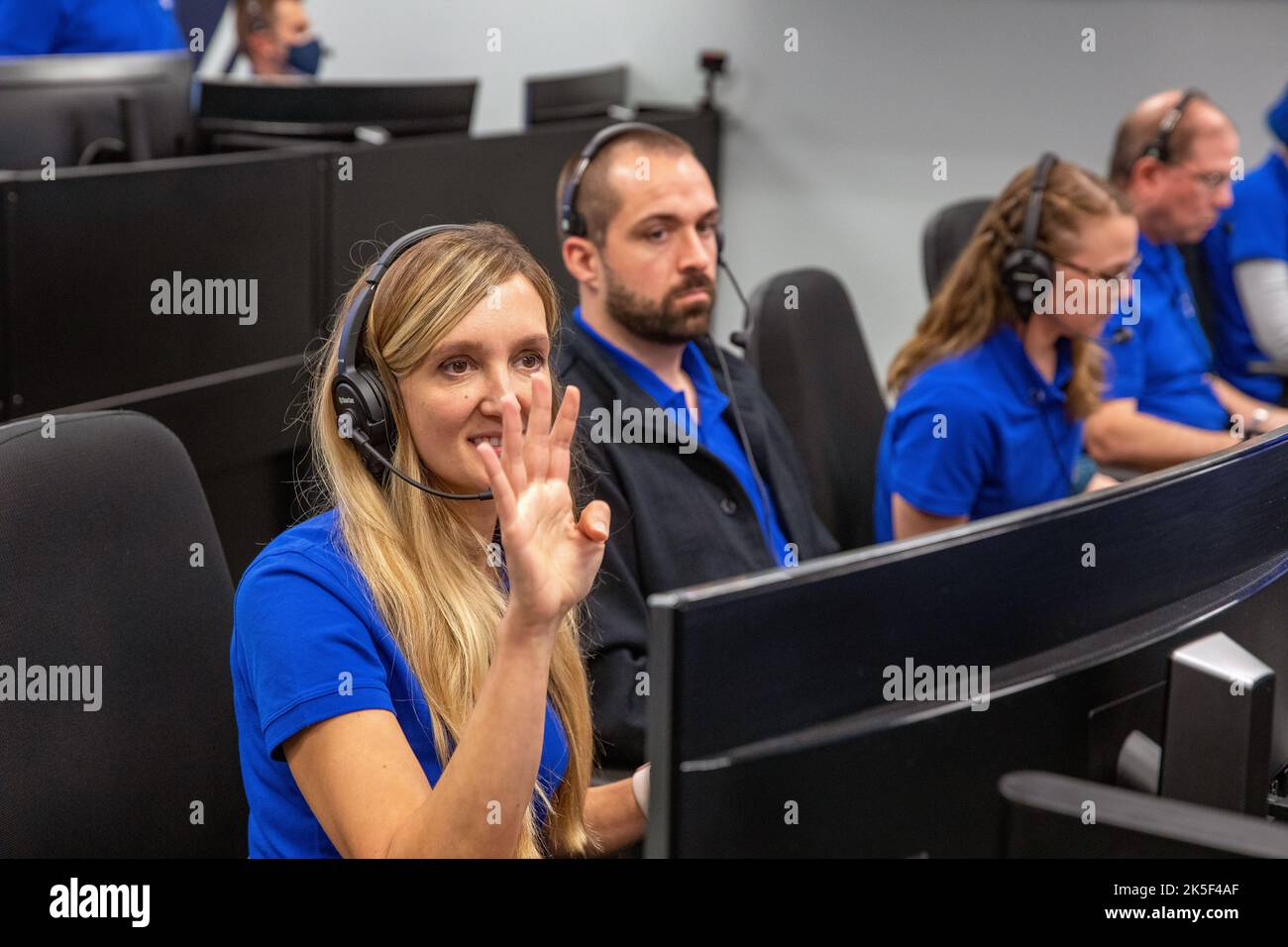 NASA’s Double Asteroid Redirection Test (DART) command team at Johns ...