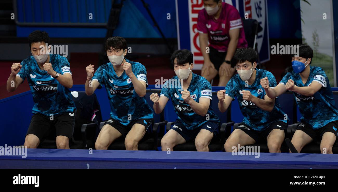 CHENGDU, CHINA - OCTOBER 8, 2022 - South Korea team celebrate during ...