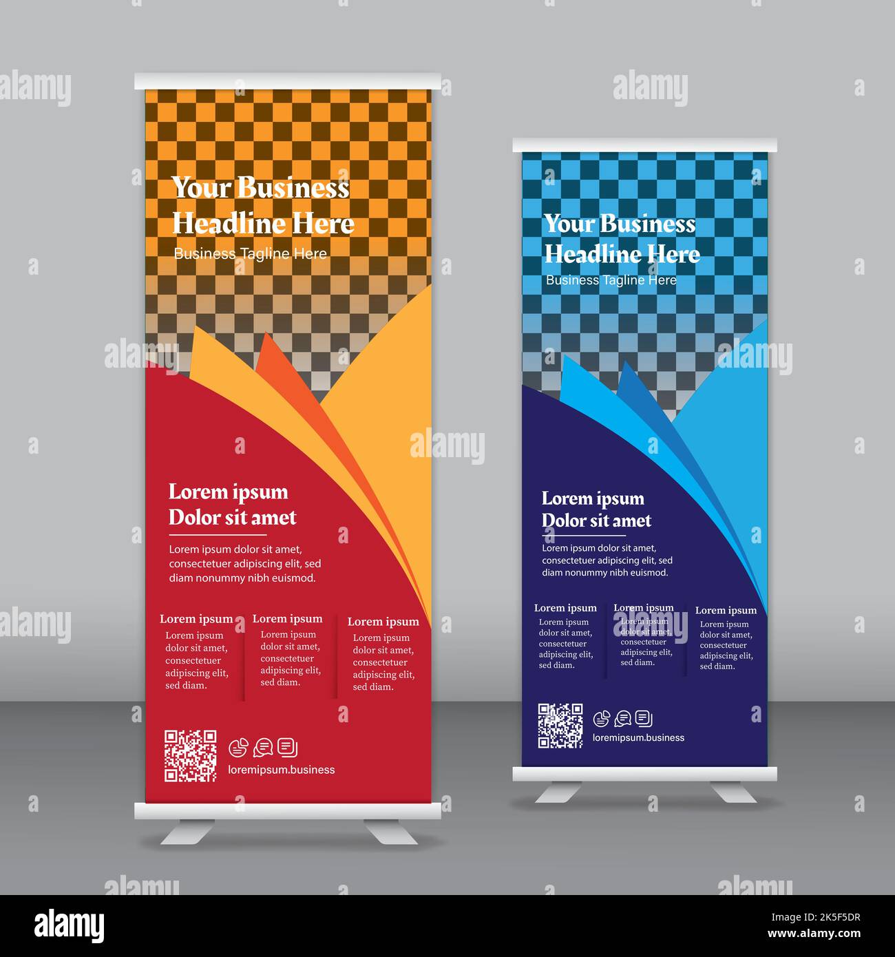 Roll-up banner template, real-state roll-up banner, corporate x banner ...