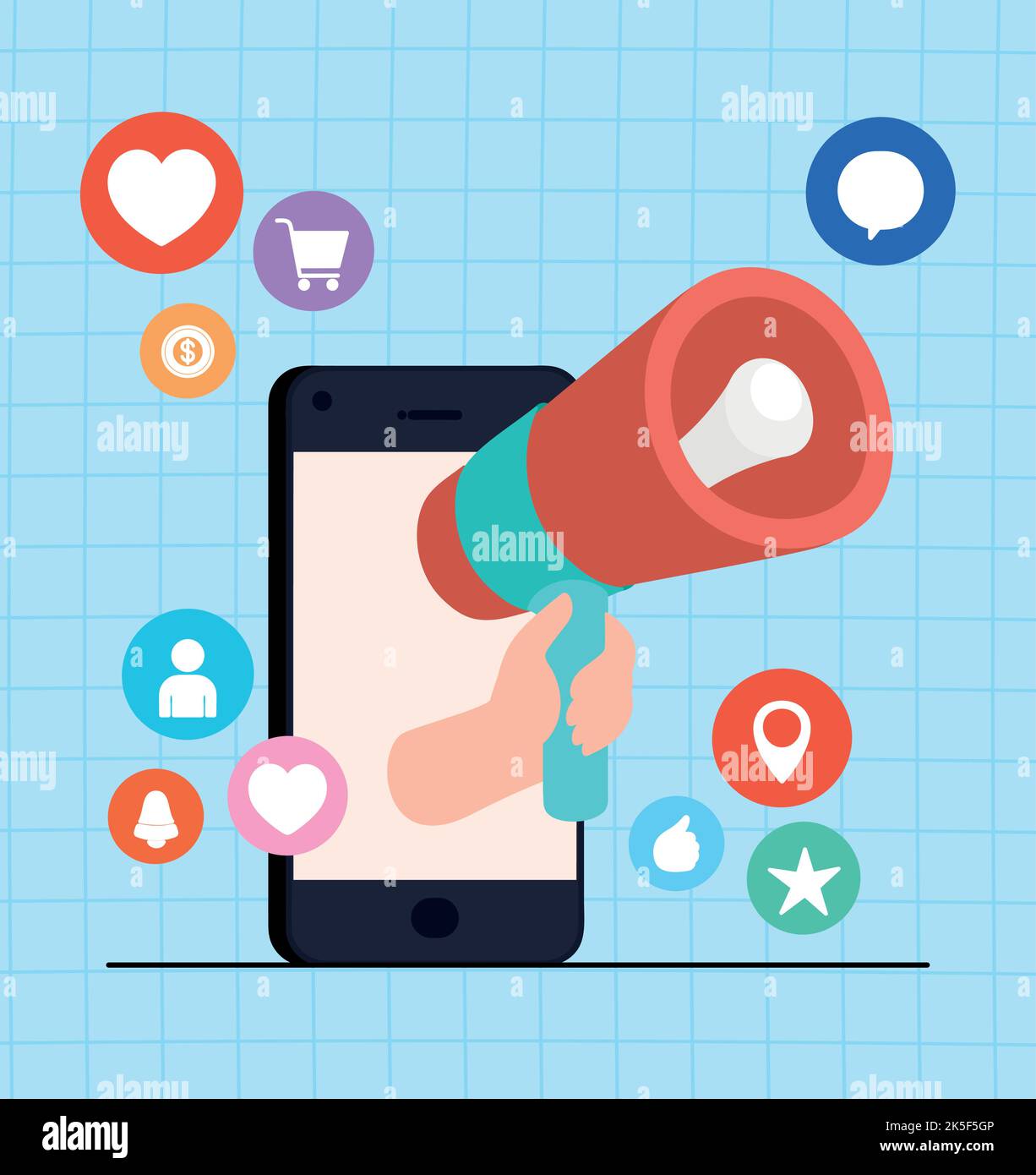 social media poster Stock Vector Image & Art - Alamy