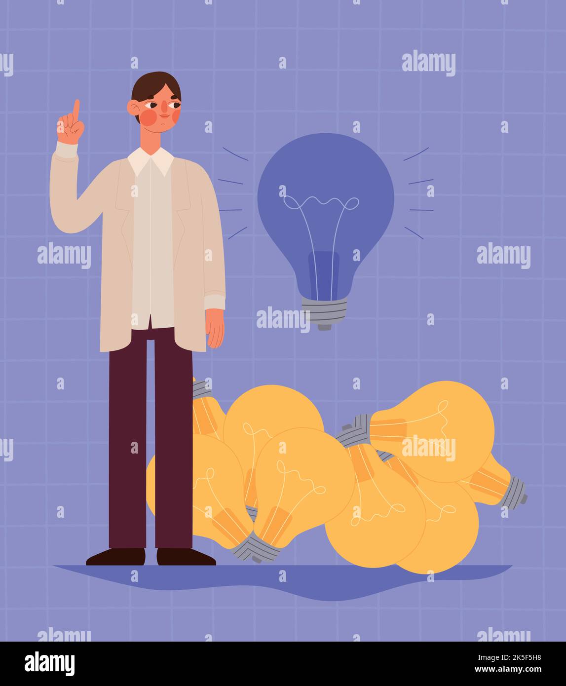 Man having good idea Stock Vector Images - Alamy