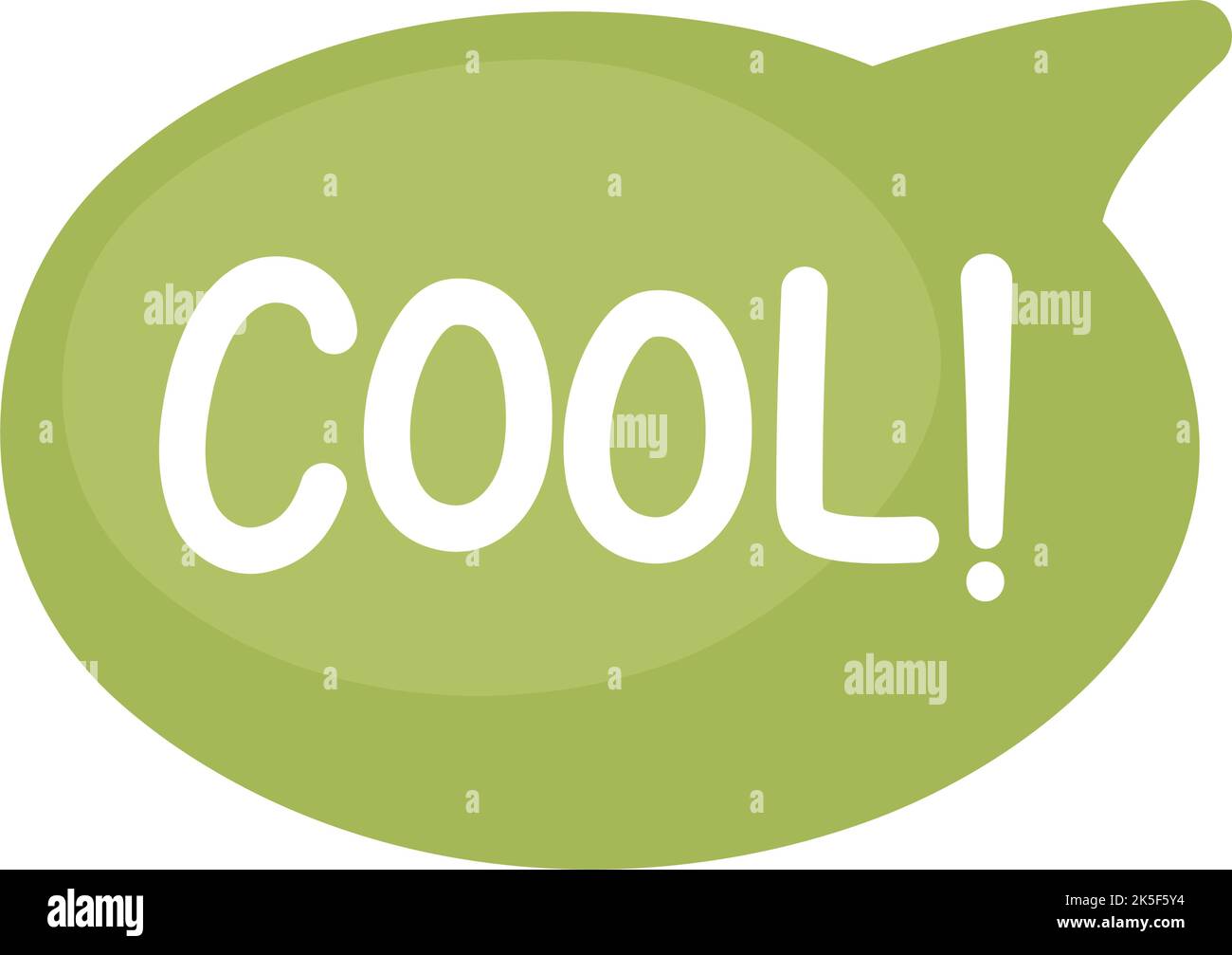 speech bubble with cool lettering Stock Vector Image & Art - Alamy