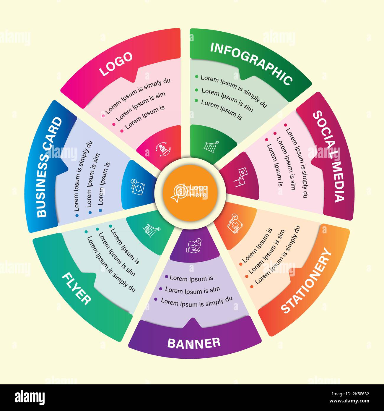 infographic chart template for data presentation Stock Vector Image ...