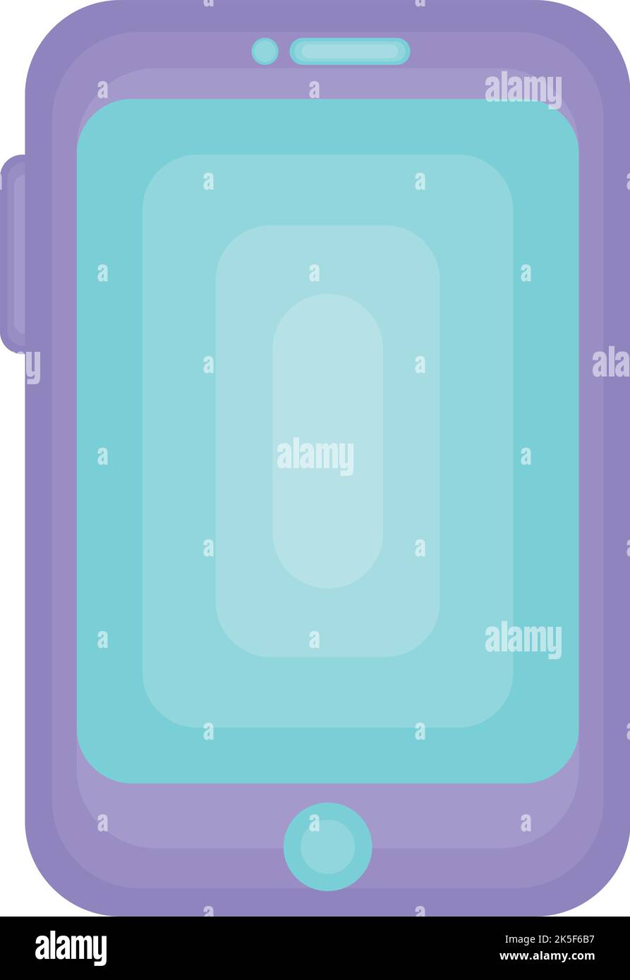 Paper art blue smartphone Stock Vector Images - Alamy