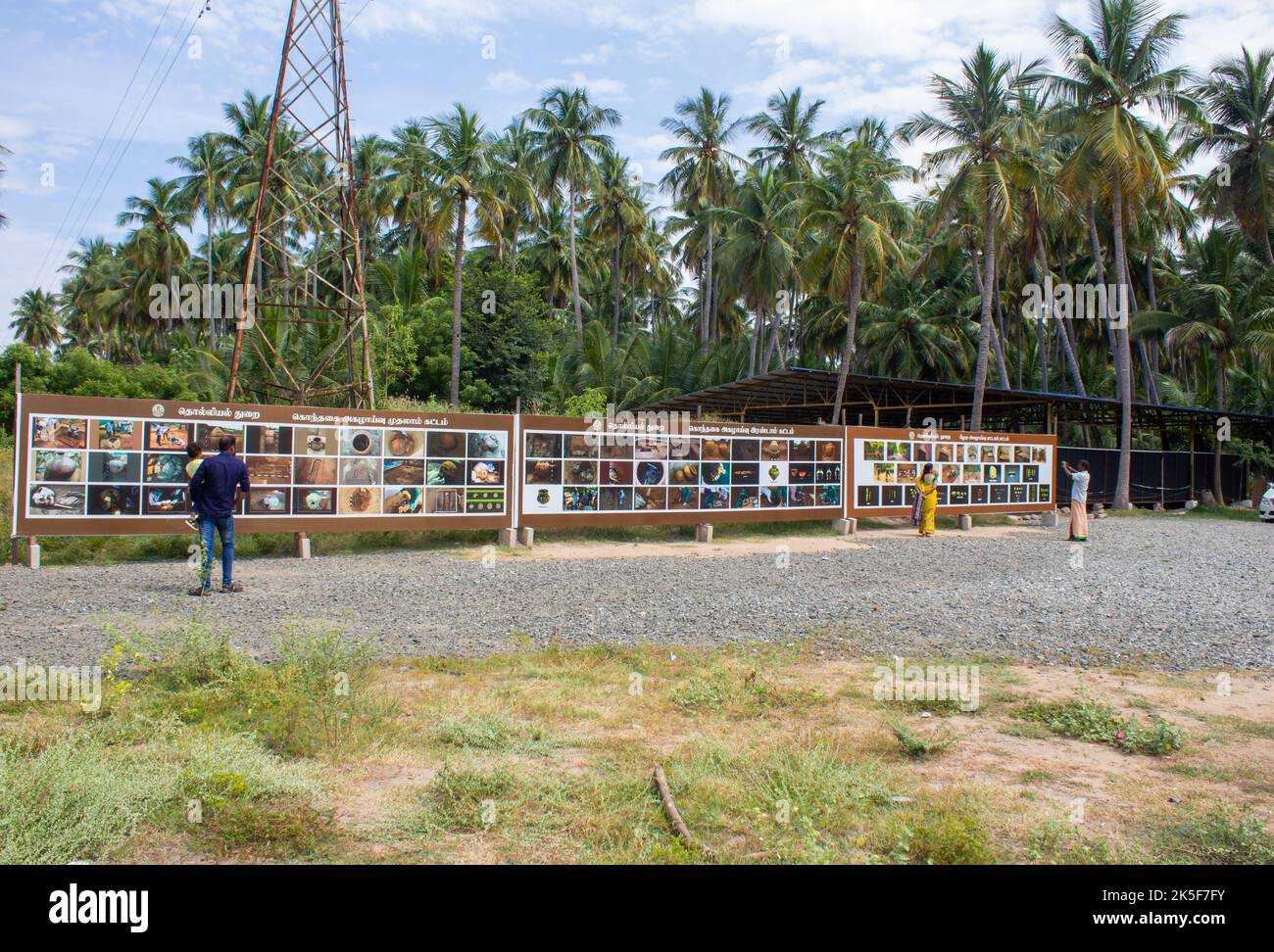 Keezhadi, Tamil Nadu, India - October 02 2022: Photos of artifacts ...