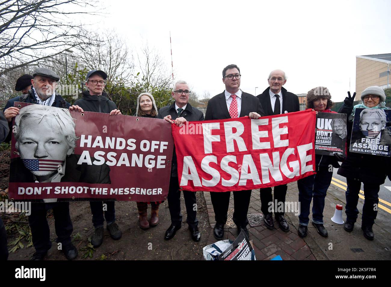 Human chain around parliament assange hi-res stock photography and ...