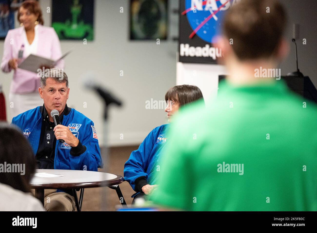 NASA’s SpaceX Crew-2 astronauts Shane Kimbrough, left, and Megan ...