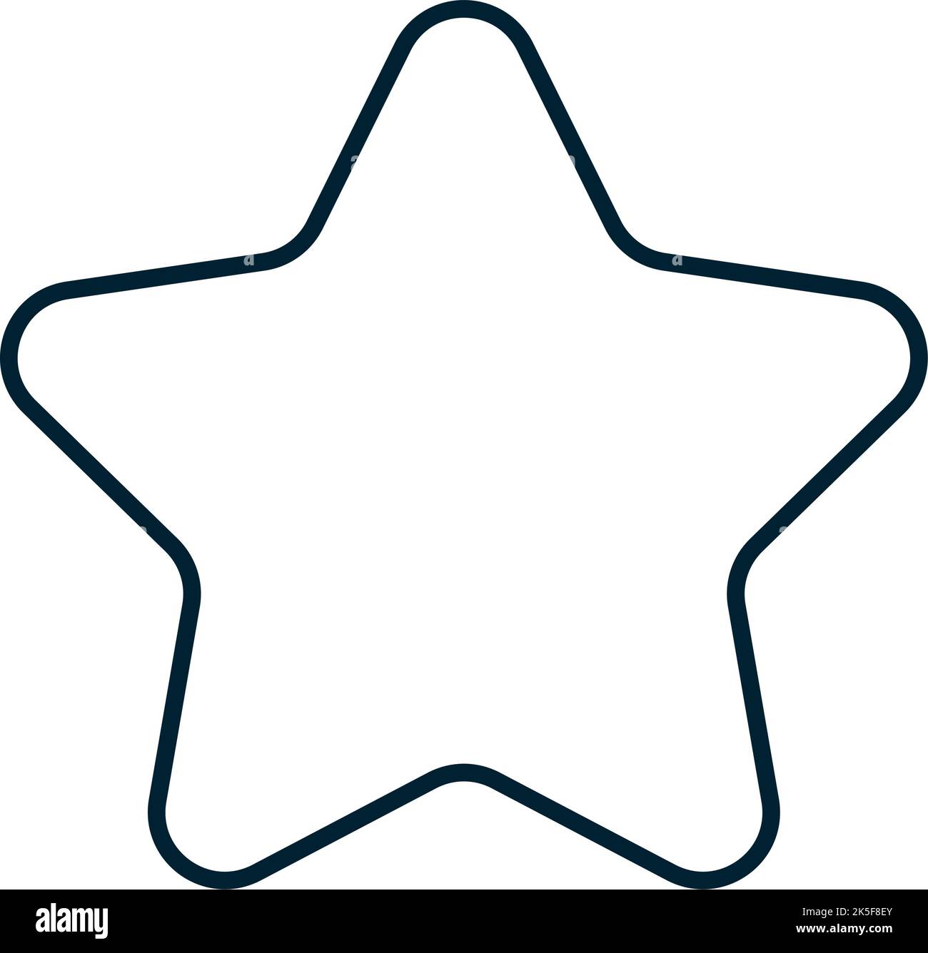 five points star icon Stock Vector Image & Art - Alamy