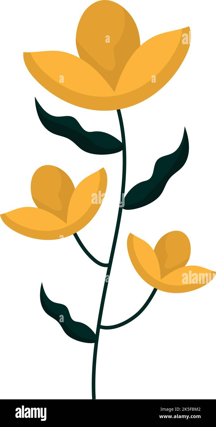 yellow flowers design Stock Vector Image & Art - Alamy