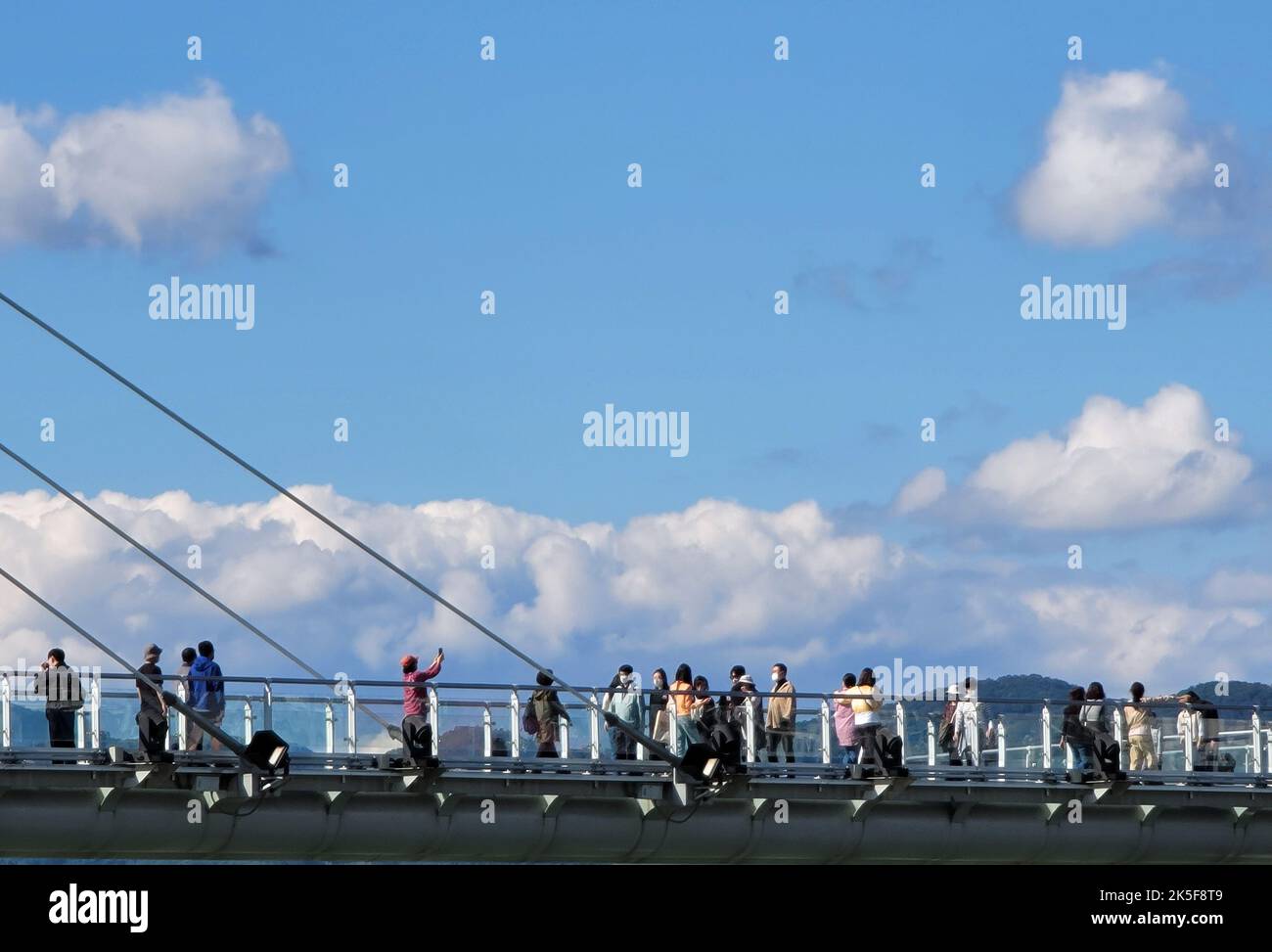 South Korea. 08th Oct, 2022. 08th Oct, 2022. Clear autumn sky Visitors ...