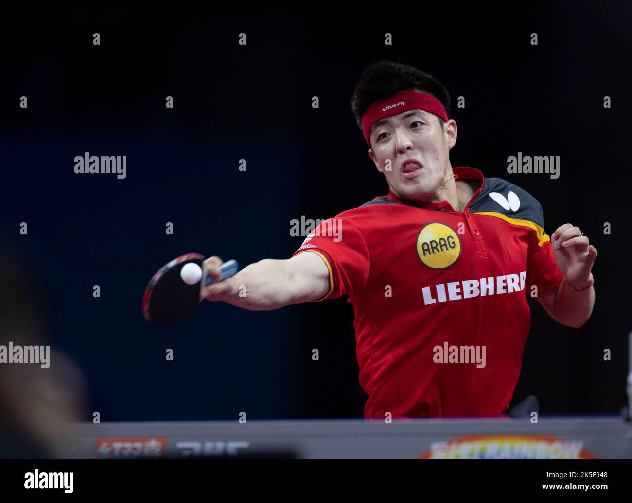CHENGDU, CHINA - OCTOBER 8, 2022 - Qiu Dang of Germany competes against ...