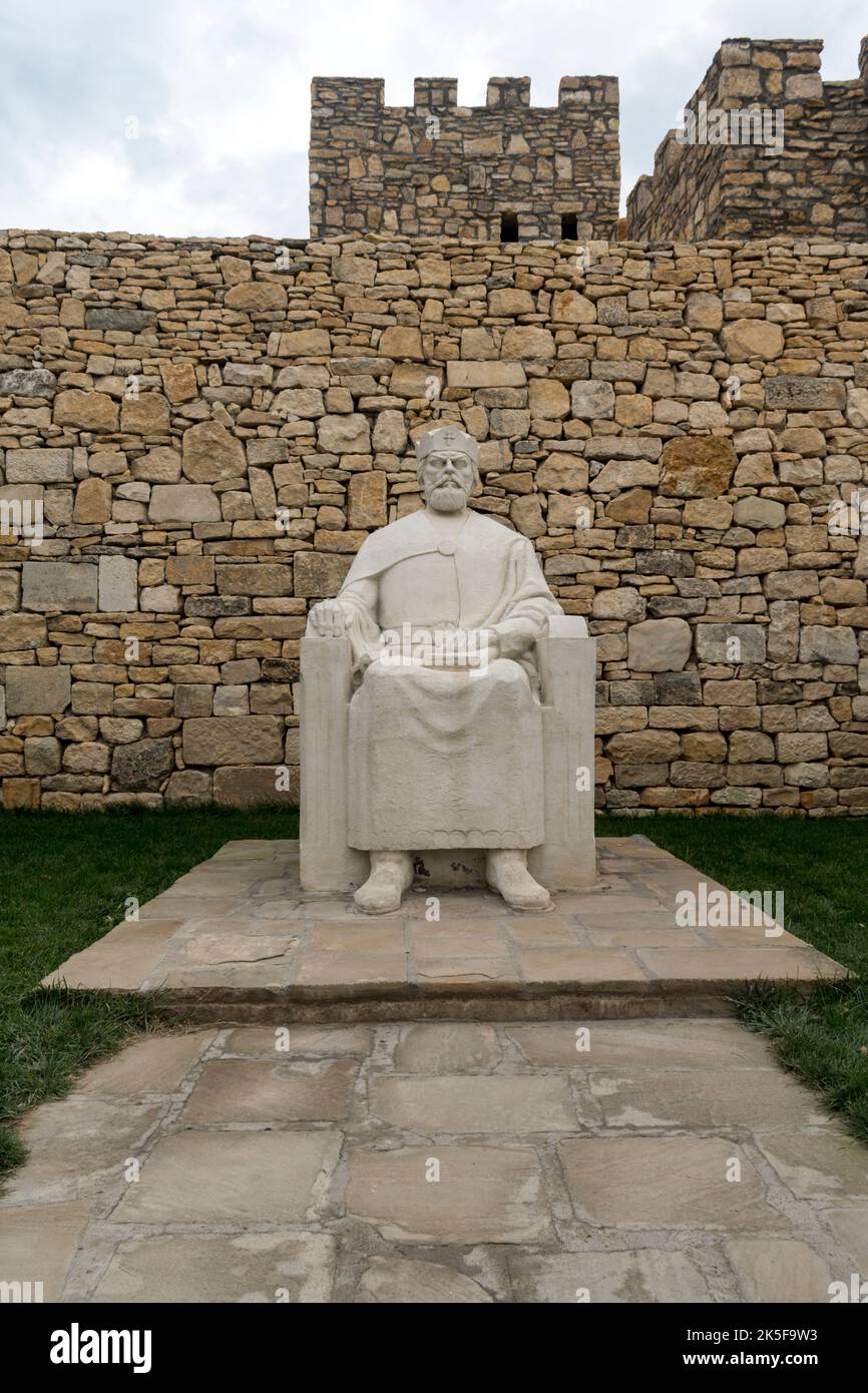 PLISKA, BULGARIA - 11.04.2017: Sclupture inside the landmark "Yard of ...